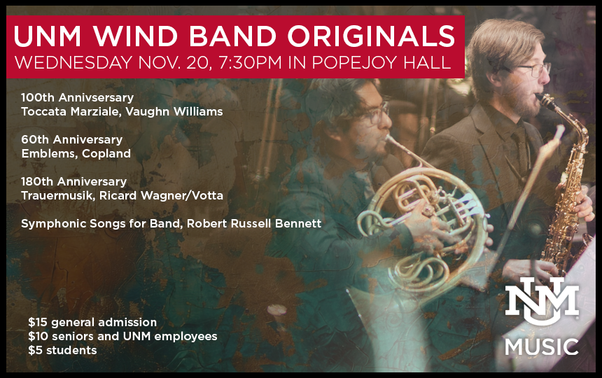 UNM Wind Band Originals | UNM Ticketing Services